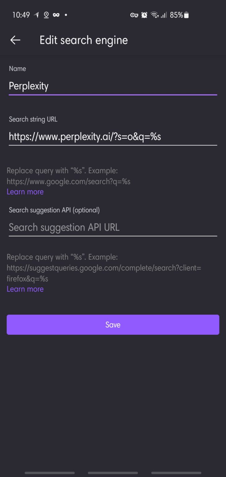 Set Perplexity as Your Default Search Engine to Gain in Efficiency - SavTips
